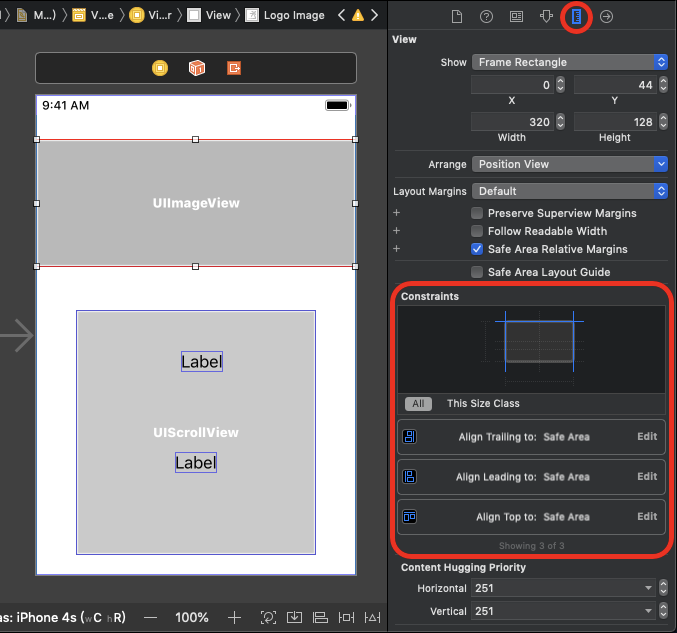 iOS 12 Auto Layout界面自动布局系列2-使用Xcode的Interface Builder添加布局约束_xcode 布局约束-CSDN博客