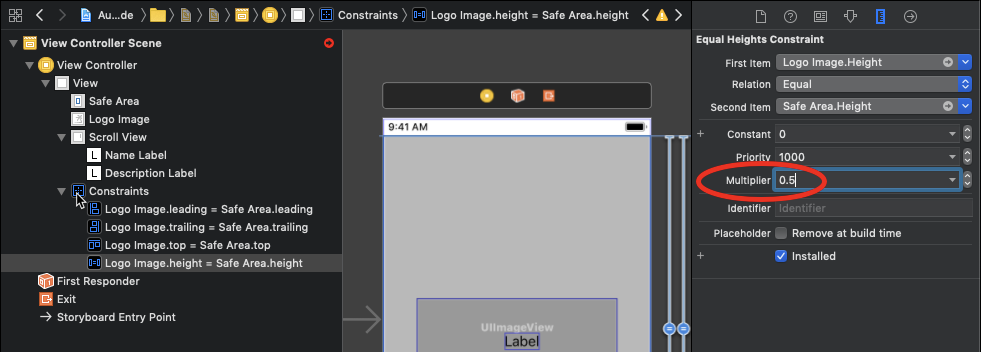 iOS 12 Auto Layout界面自动布局系列2-使用Xcode的Interface Builder添加布局约束_xcode 布局约束-CSDN博客