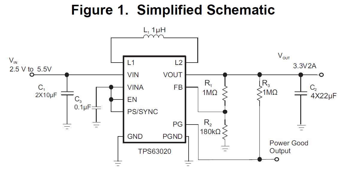 TPS63020-电池升降压芯片及静态电流7~8mA原因_tps63020电路图-CSDN博客
