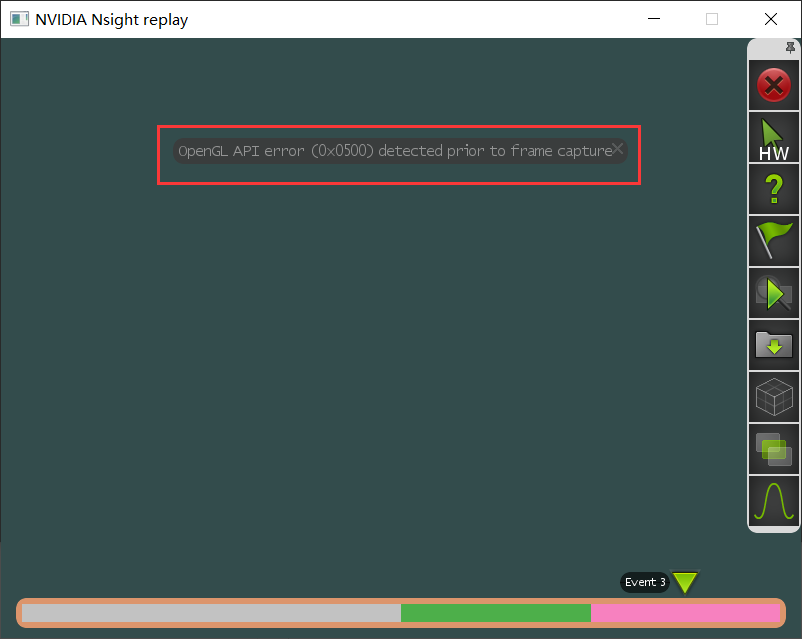 解决使用GLFW库创建OpenGL程序无法用NSight调试问题_warning: failed to get opengl version. opengl vers-CSDN博客