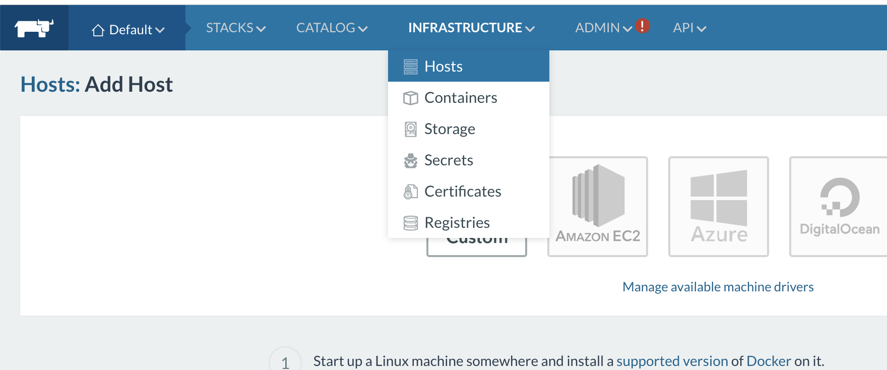 Docker rancher搭建_dockerrun rancher-server-CSDN博客