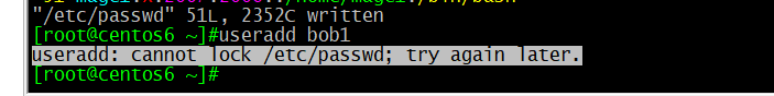 useradd: cannot lock /etc/passwd; try again later.linux创建用户_useradd cannot lock-CSDN博客