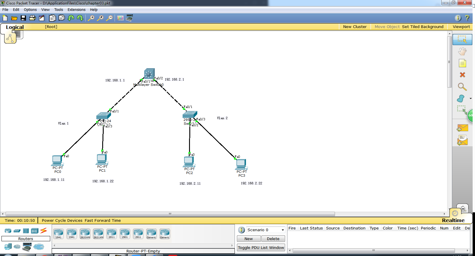 Cisco实验-VTP基本使用_warning: it is recommended to configure vlan from -CSDN博客