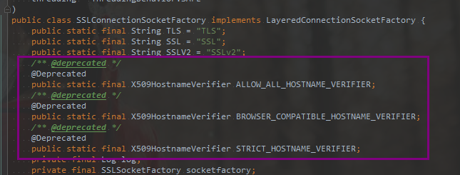HttpClient 4.5.x 之后 Deprecated 废弃API 的替代对应策略_sslconnectionsocketfactory-CSDN博客