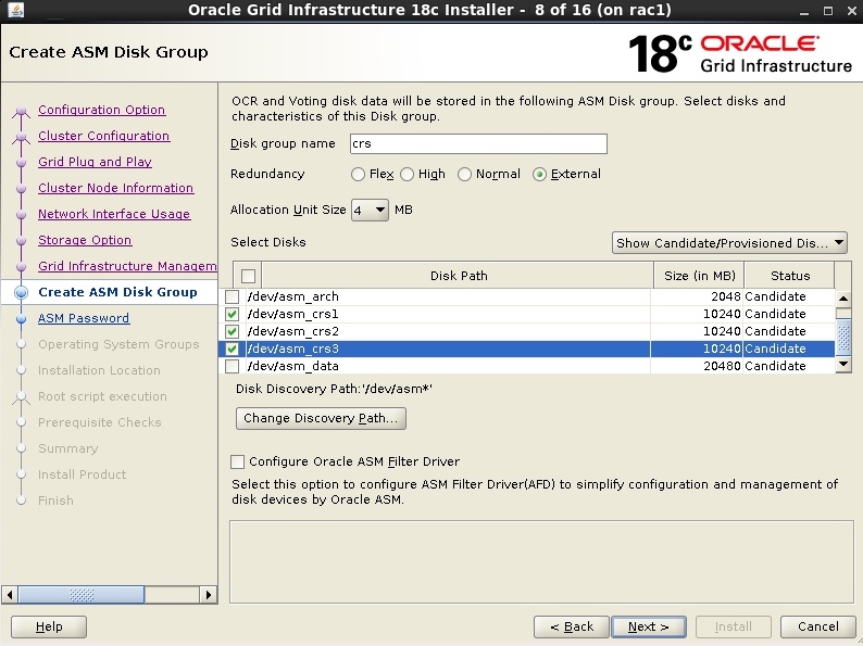 Oracle 18C RAC安装利用iSCSI实现部署_centos oracle18c rac-CSDN博客