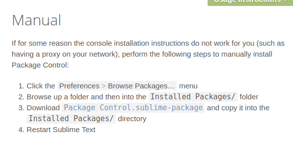 Sublime Text提示Package Control：There are no packages available for ...