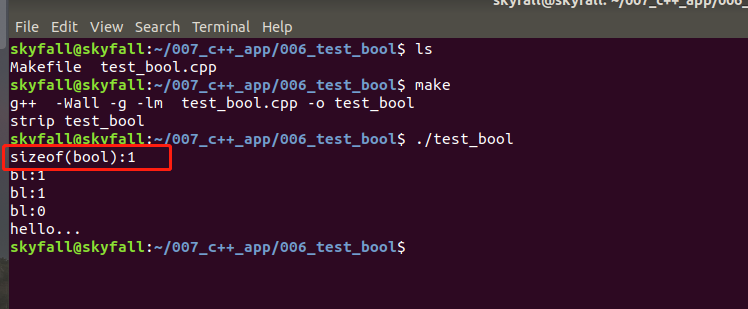 C++中的bool型变量_c++ bool 字节数-CSDN博客