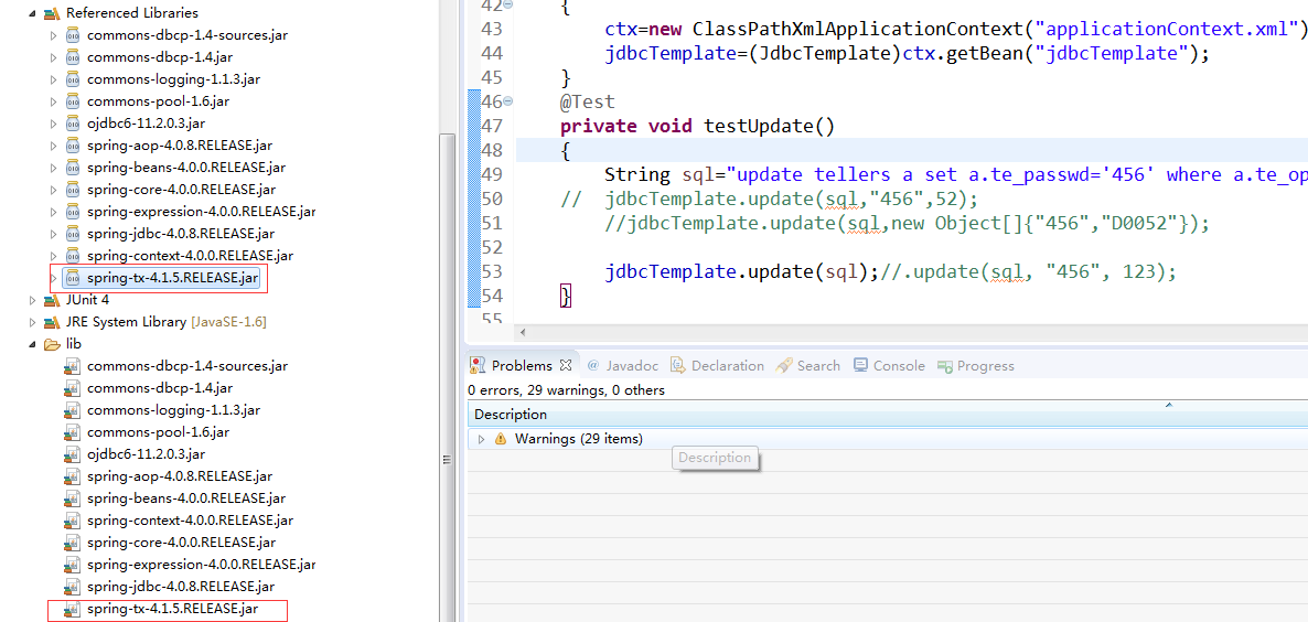 Multiple markers at this line - The type org.springframework.dao.DataAccessException cannot be ...