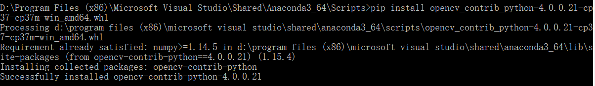 VS2017安装Anacoda、python、opencv-contrib-python_vs2017 anaconda组件-CSDN博客