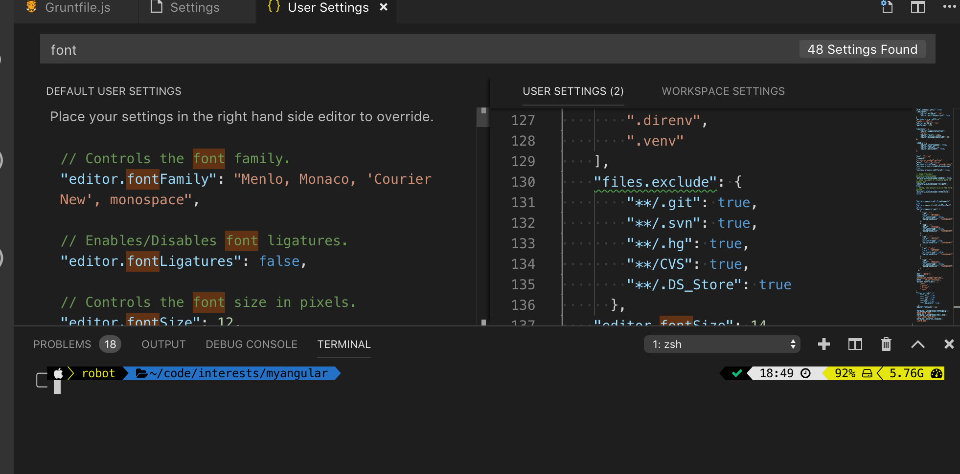解决Vscode Terminal 中无法正常显示powerdevel9主题样式的问题_vscode hack nerd font-CSDN博客