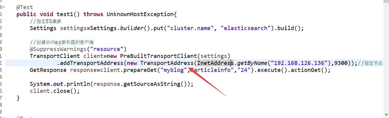 Springboot 整合ElasticSearch6.2.4遇到的坑 之 new TransportAddress报错_spring ...