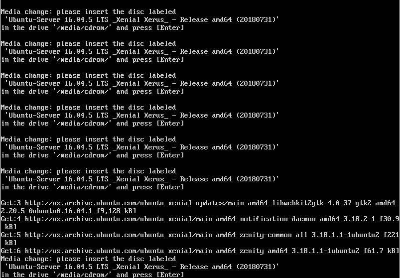 Media change: please insert the disc labeled 的现象解决办法，虚拟机中Ubuntu-16.04-CSDN博客