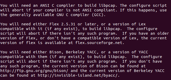 Linux安装libpcap(pcap.h库)(以Ubuntu 18.04为例)_linux pcap.h-CSDN博客