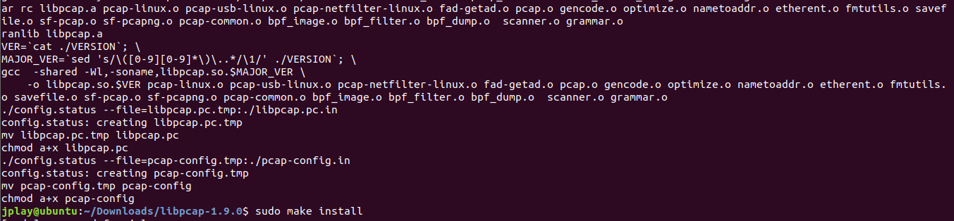 Linux安装libpcap(pcap.h库)(以Ubuntu 18.04为例)_linux pcap.h-CSDN博客