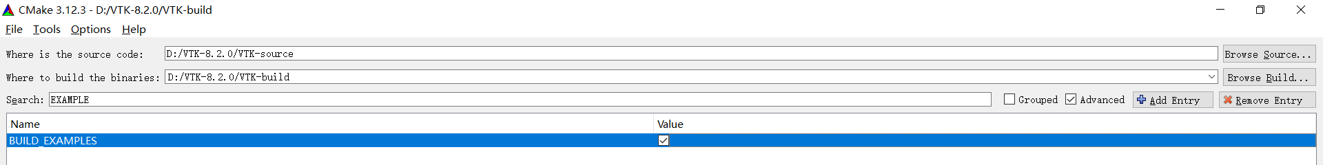 VTK8.2.0编译安装与测试用例运行（win10 + VS2017 + Qt5，Release+Debug）_vtk8.2编译debug与release版-CSDN博客