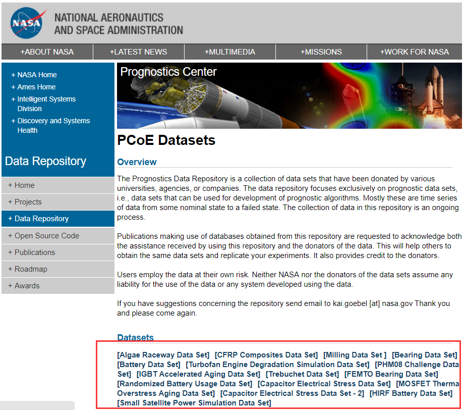 NASA数据集-CSDN博客