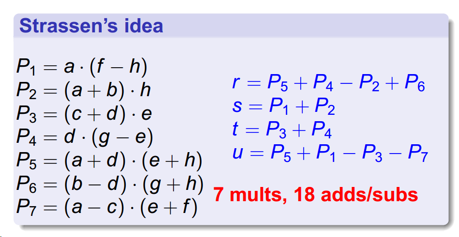 python实现strassen算法_strassen矩阵乘法python代码-CSDN博客
