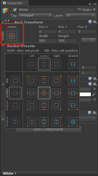 UGUI系列——RectTransform之锚点及轴心点基础概念_在recttransform里面设置锚点是,它所锚定的对象是什么-CSDN博客