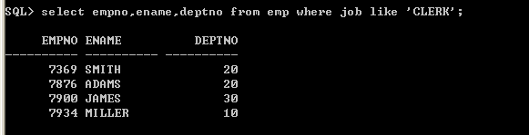 oracle实验5 sql基本查询_查询所有工种为clerk的员工工号、姓名及其部门名称-CSDN博客