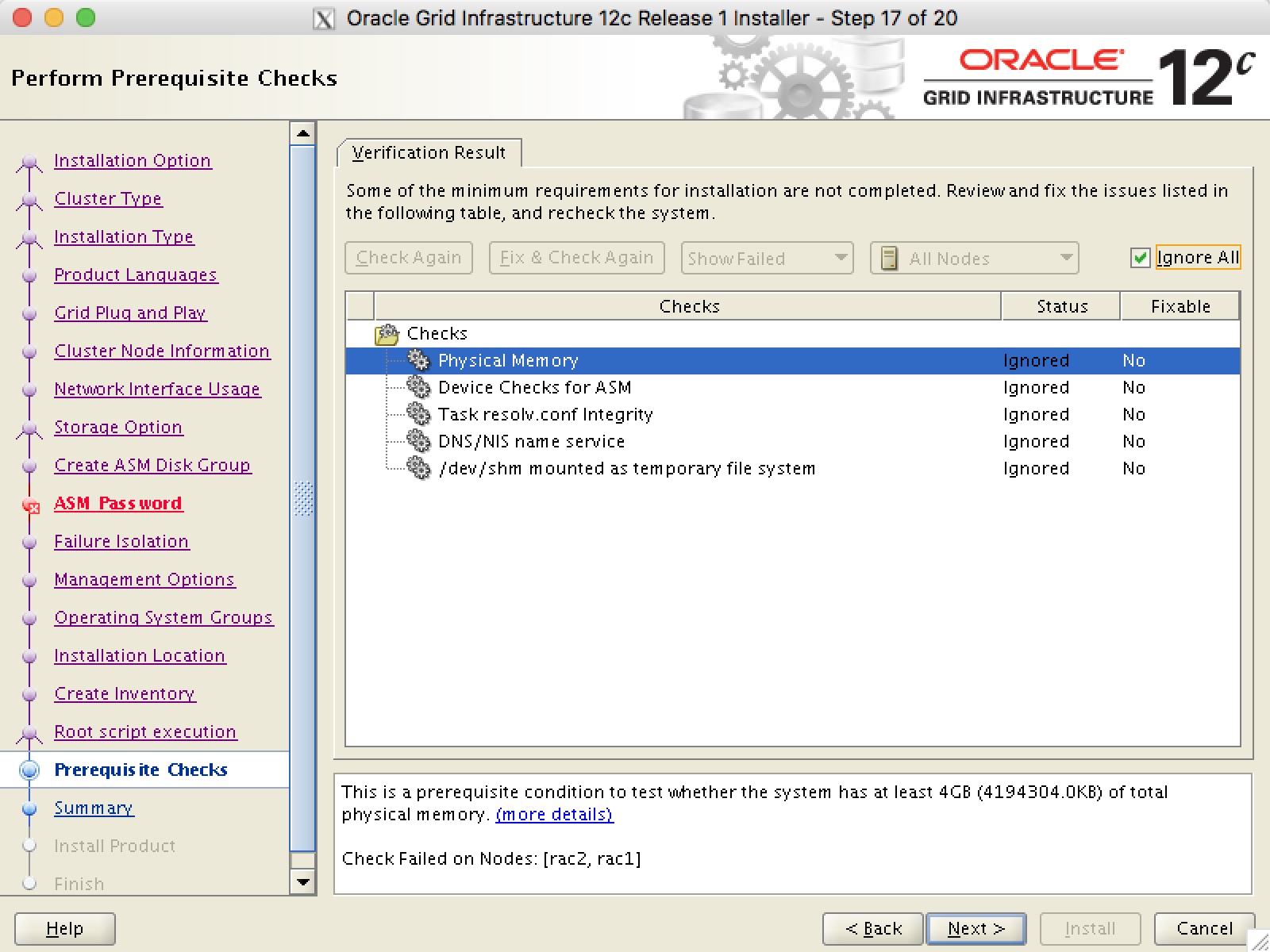 Oracle 12C 12.1.0.2 RAC部署_oracle12c rac实施部署方案-CSDN博客