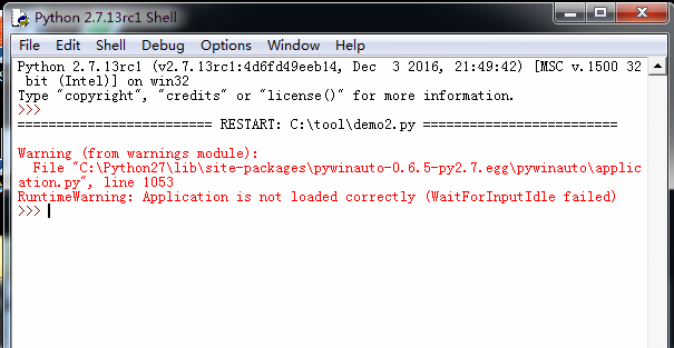 请教各位大神用pywinauto执行脚本提示Application is not loaded correctly该怎么解决，谢谢~~~_application is not loaded ...