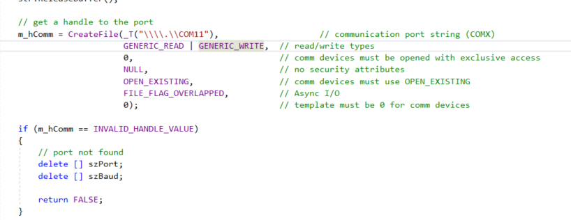 CreateFile打开串口失败（com10以上）_createfile找不到当前串口-CSDN博客