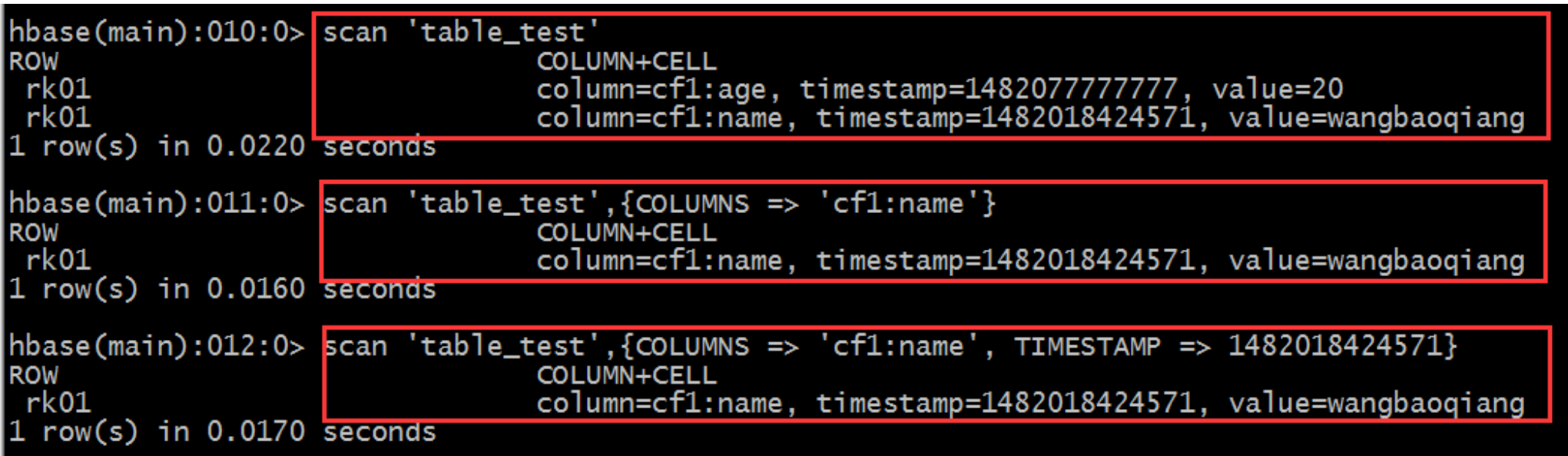 HBase的基本使用_habse desc和scan-CSDN博客