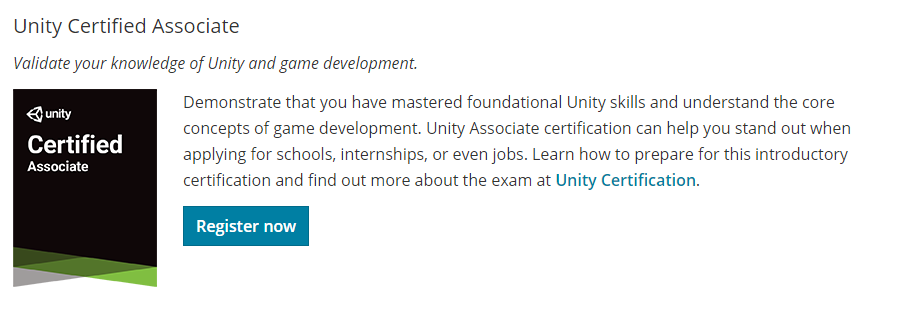 【Unity3D日常开发】Unity3D的证书认证_unity认证初级工程师-CSDN博客