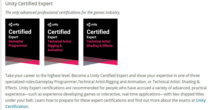 【Unity3D日常开发】Unity3D的证书认证_unity认证初级工程师-CSDN博客