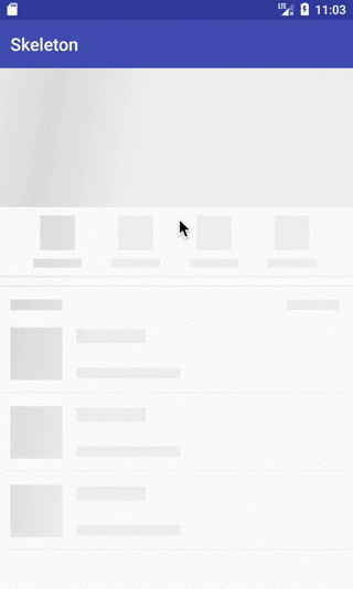Android中的骨架加载预览（Skeleton），RecycleView加载数据前的预览_com.ethanhua.skeleton-CSDN博客