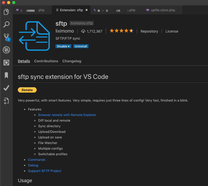 vscode写php，FTP一键上传下载，同步插件sftp_AsdQwerR的博客-CSDN博客