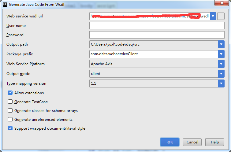 Idea通过wsdl文件自动生成webservice客户端java代码idea Webservice 通过wsdl文件生成java代码 Java Code Argumen Csdn博客