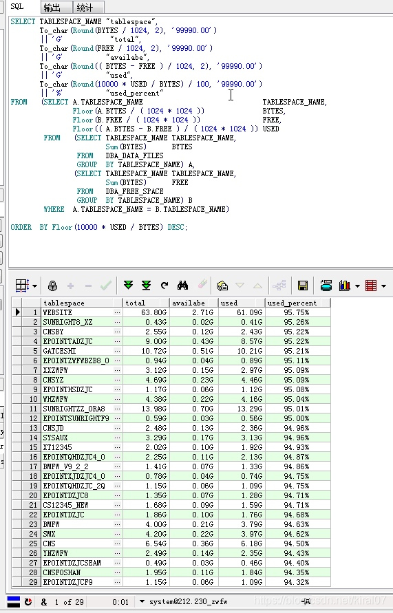 Oracle表空间增加方法增加表空间 Csdn博客