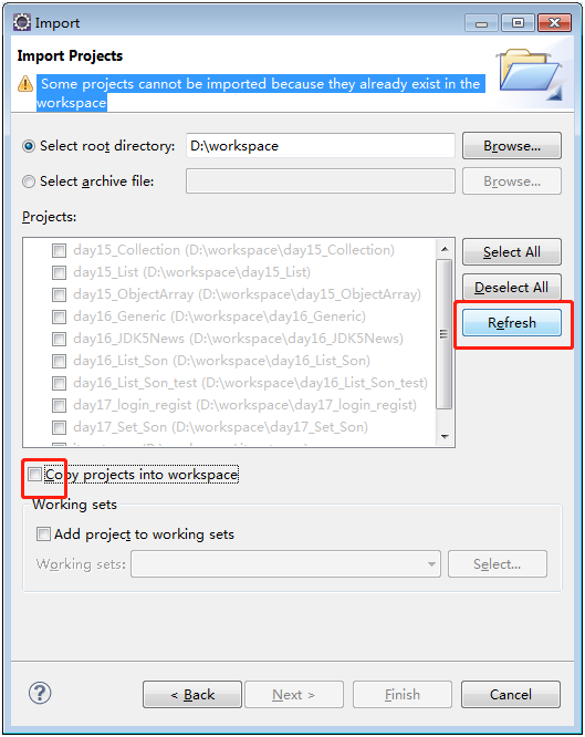 Eclipse无法导入已经存在于工作空间的项目_更换电脑后eclipse无法加载wordspace中的项目文件-CSDN博客