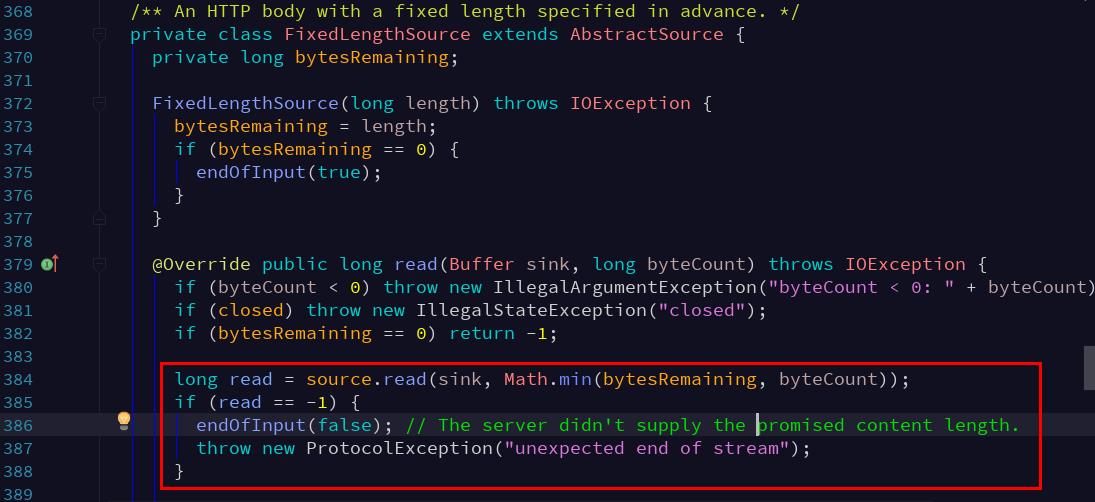OkHttp3错误异常: java.net.ProtocolException: unexpected end of stream 源码分析-CSDN博客