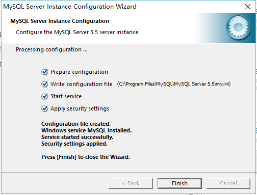mysql安装error：the security setting could not be applied to the database ...