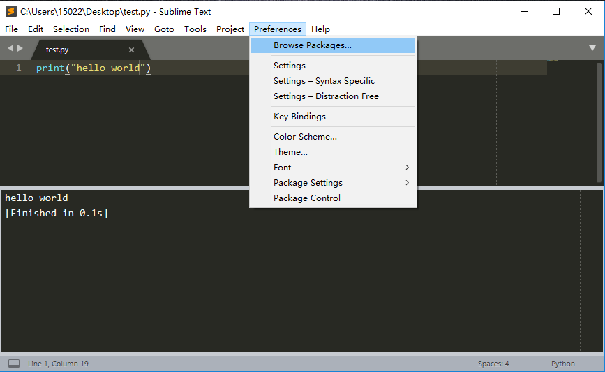 Win10下搭建sublime Text3和python3 8开发环境 Sublime Text3不支持python3 8 Csdn博客
