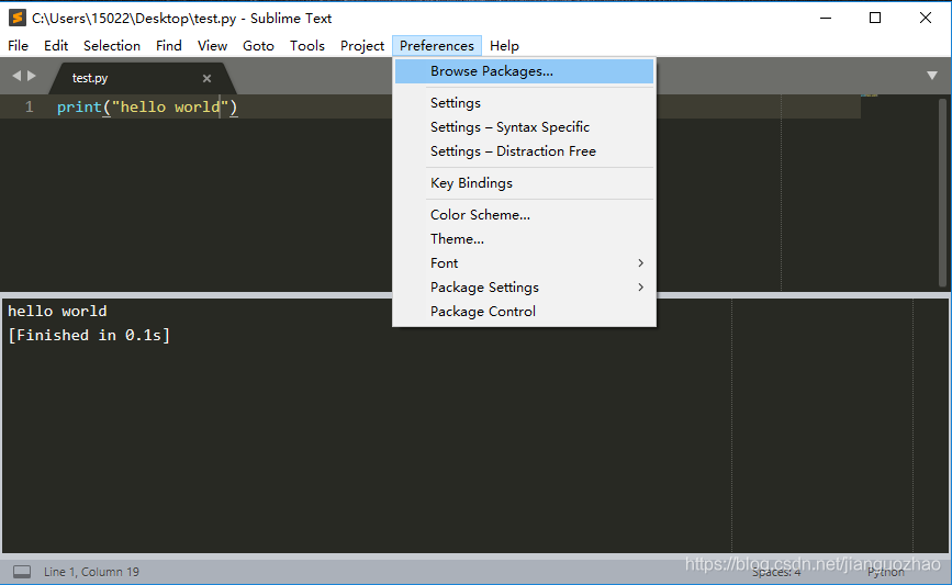 Win10下搭建sublime Text3和python38开发环境sublime Text3不支持python38 Csdn博客