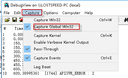 用debugview看服务中打出的OutputDebugString_outputdebugstring debugview-CSDN博客