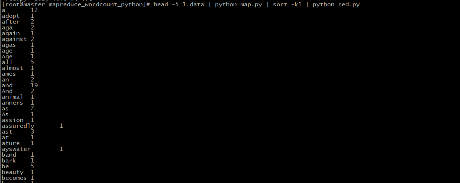 hadoop中使用Python语言实现wordcount功能_python hadoop wordcount-CSDN博客