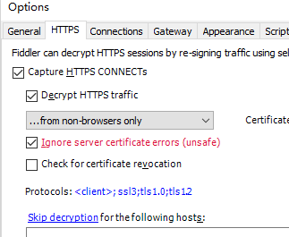 System.Security.SecurityException Failed to negotiate HTTPS connection with server.fiddler ...