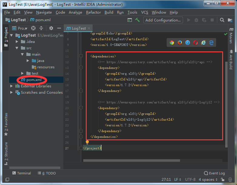 Java编程：Intellij IDEA使用log4j输出日志记录完整教程_idea intellij加上输出日志文件-CSDN博客