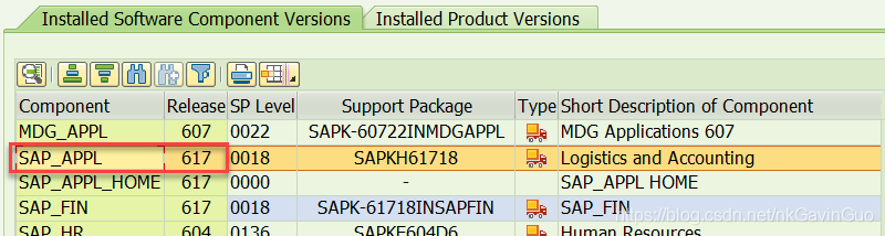如何确定sap系统的netweaver版本、erp或s4hana的版本sap Installed Product Versions Sap