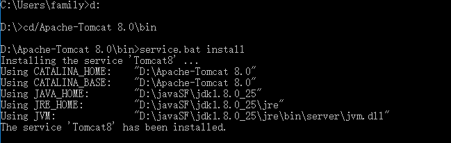 Failed installing ‘Tomcat8‘ service?_failed installing 'tomcat8' service-CSDN博客