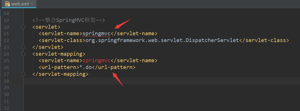 IDEA 项目 web.xml 中 Servlet 配置红色波浪线报错：cannot resolve servlet 'springmvc'-CSDN博客