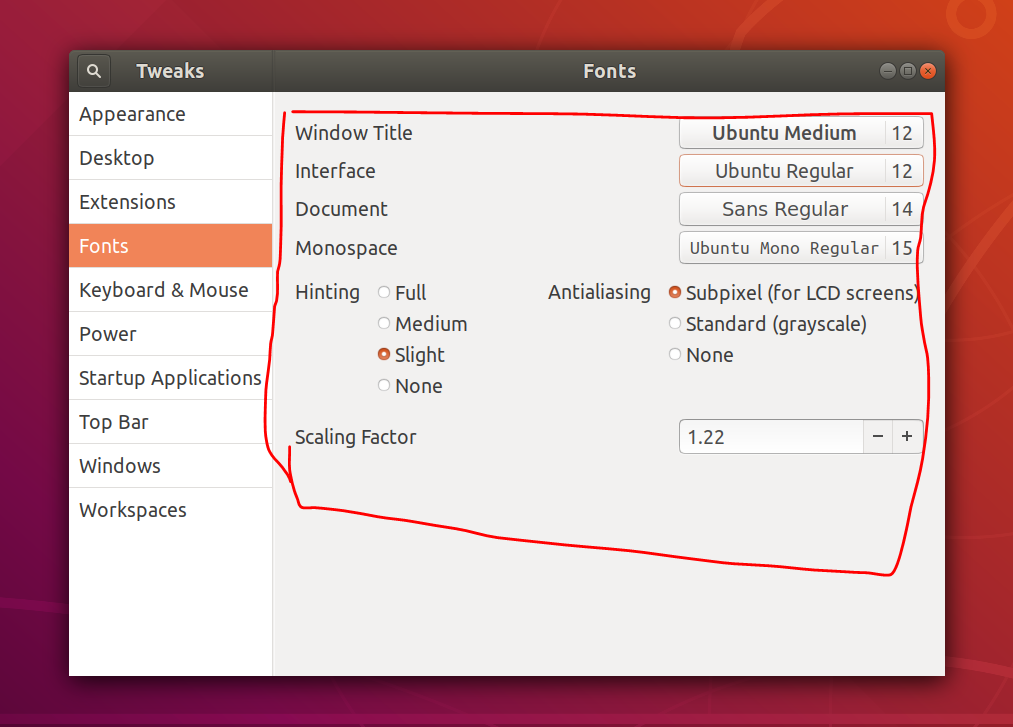 ubuntu18.04字体设置_tweaks font-CSDN博客