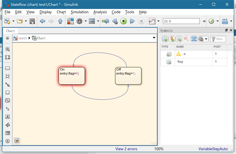 从零开始搭建一个最简单的stateflow代表性模型_用stateflow的方式搭建梯度上升和梯度递减模型(即上一时刻的输入和当前时刻的输入 ...