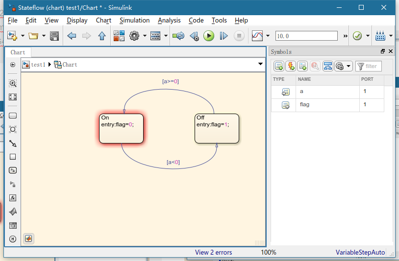 从零开始搭建一个最简单的stateflow代表性模型_用stateflow的方式搭建梯度上升和梯度递减模型(即上一时刻的输入和当前时刻的输入-CSDN博客