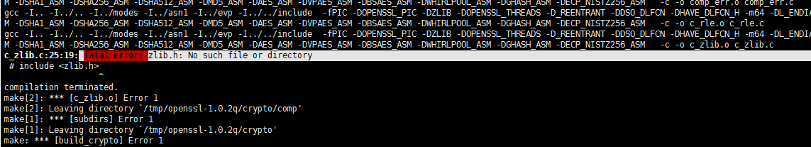 [问题已处理] fatal error zlib.h No such file or directory_fatal error: zlib.h: no such file or ...