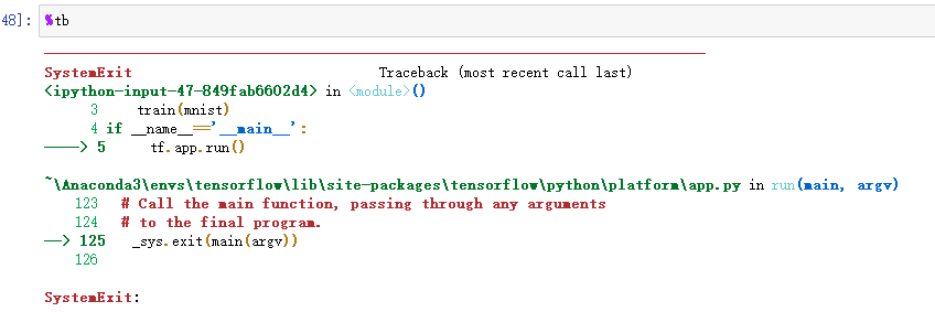 解决tensorflow报错： UserWarning: To exit: use 'exit', 'quit', or Ctrl-D. warn("To exit: use 'exit ...
